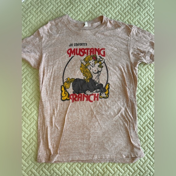 Tops | Vintage Joe Confortes Mustang Ranch Tshirt Size Large | Poshmark